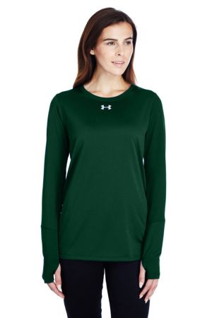 Under Armour 1305681 Ladies LongSleeve Locker TShirt 2.0 FR GRN M SL 301 S